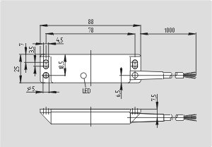 Schmersal Magnetic Safety Sensor -BNS 33-12Z-2187 5,0M | Electrical ...